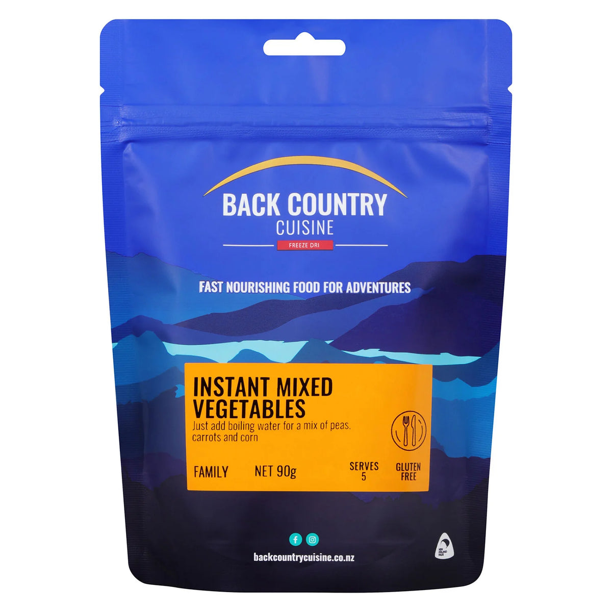 Back Country Cuisine Freeze Dried Mixed Vegetables, 465g – Brave Hardy